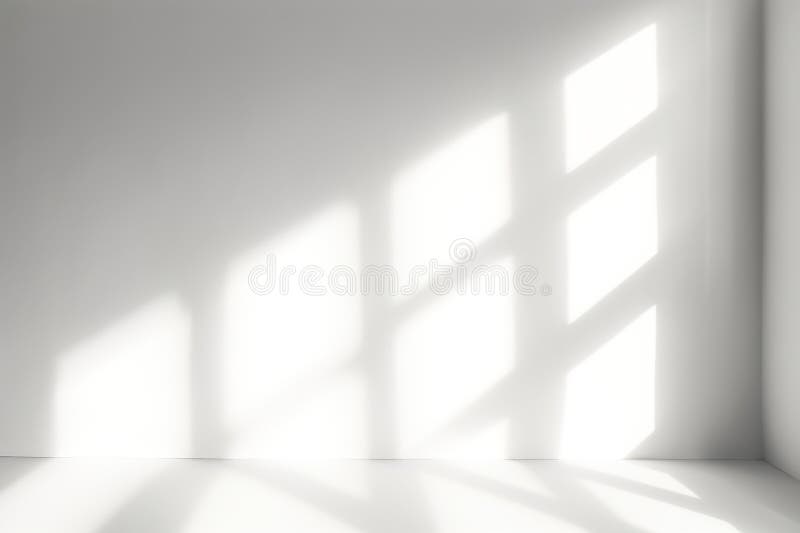 White Space Abstract Background with Window Drop Shadow. Stock ...