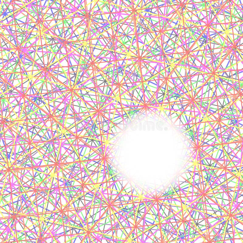 White Space Circle on Colorful Line Abstract Design Background Stock ...