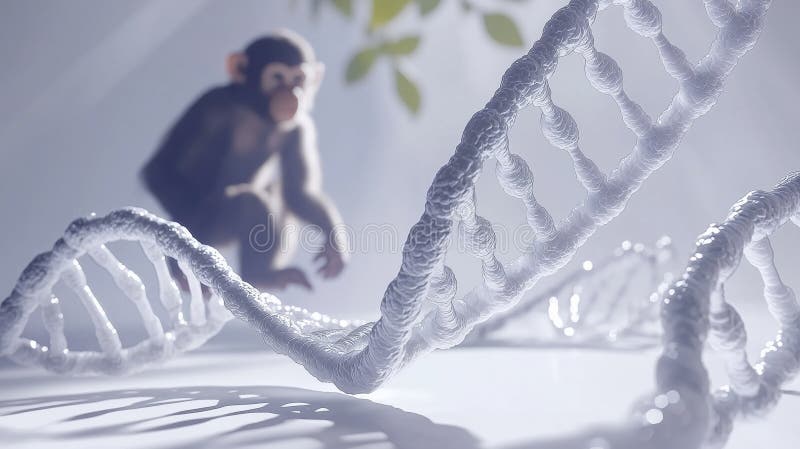 White Space DNA Shadow Print Stock Illustration - Illustration of ...