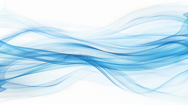 White Space Highlights the Fluidity of Abstract Blue Waves Stock ...