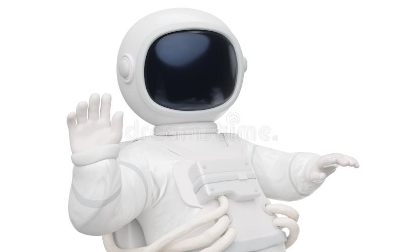 White Space Man, 3d Character, 3d Rendering Stock Illustration ...