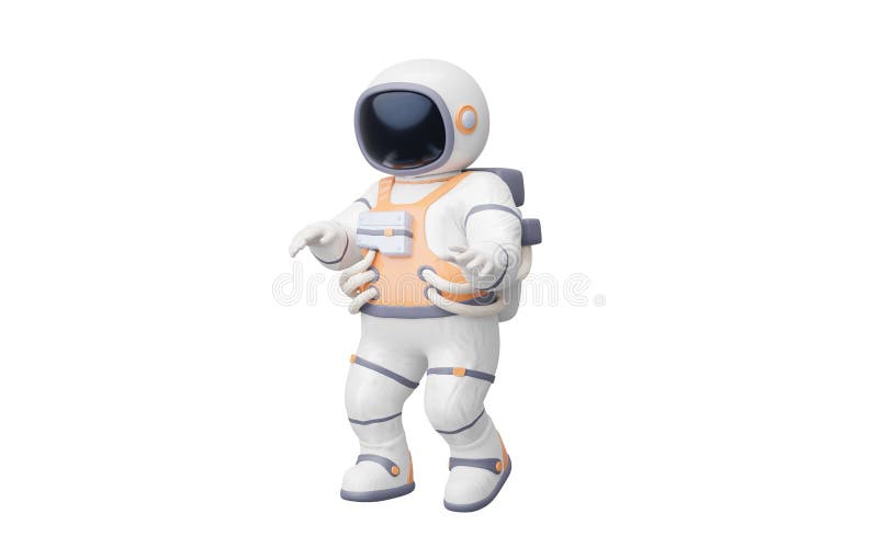 White Space Man, 3d Character, 3d Rendering Stock Illustration ...