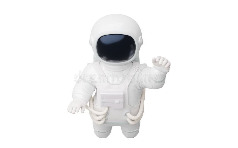 White Space Man, 3d Character, 3d Rendering Stock Illustration ...