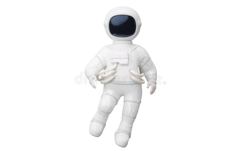 White Space Man, 3d Character, 3d Rendering Stock Illustration ...