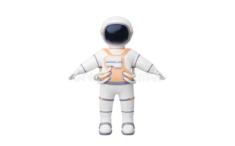 White Space Man, 3d Character, 3d Rendering Stock Illustration ...