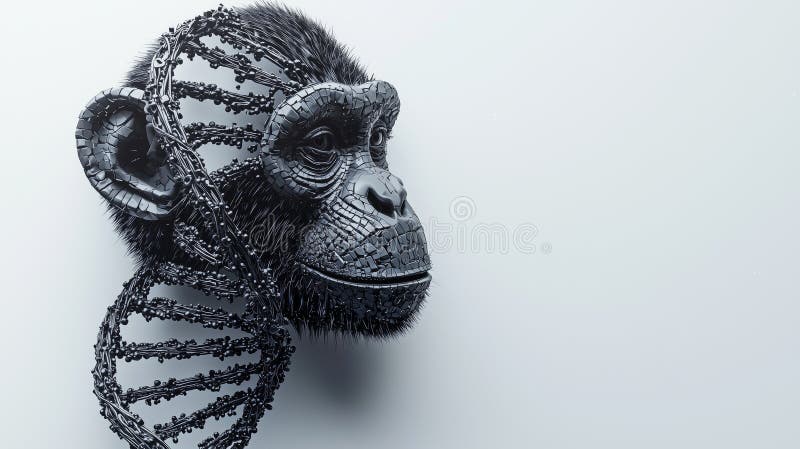 White Space Primate Structure Stock Illustration - Illustration of ...