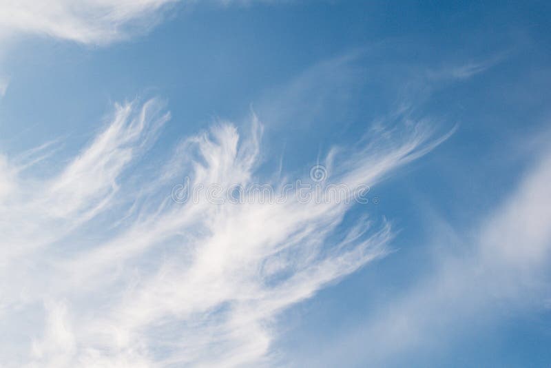 White Sparse Clouds in a Blue Sky Stock Photo - Image of metaphors ...