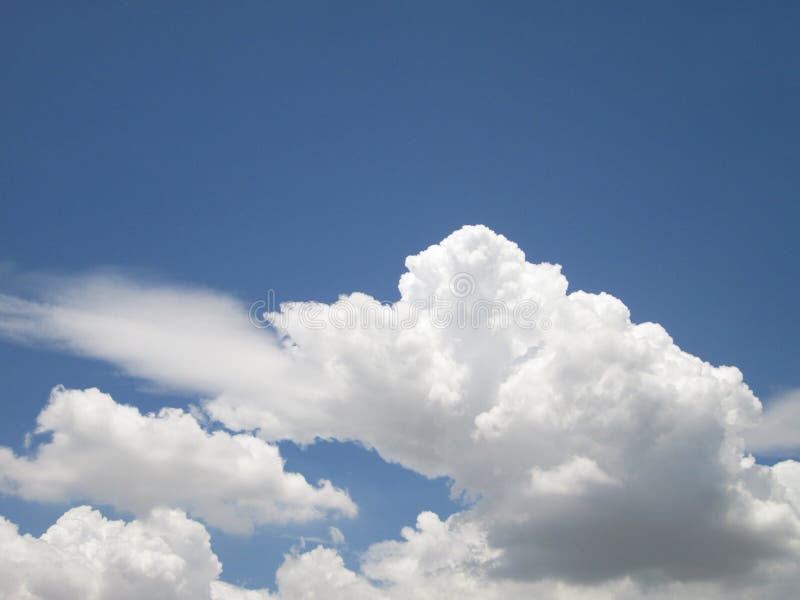 White Sparse Clouds Over Blue Sky Stock Photo - Image of cumulus, blue ...