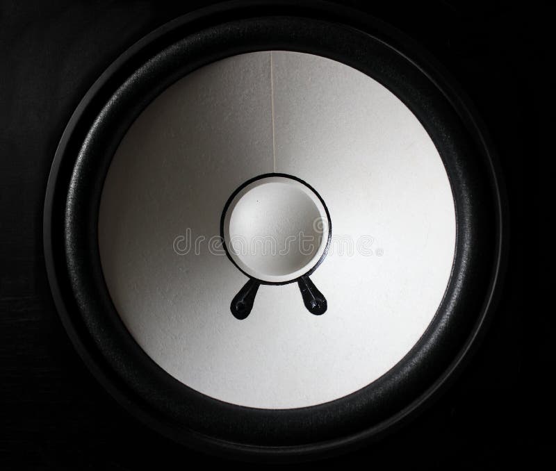 White speaker stock image. Image of disco, bass, closeup - 25212687