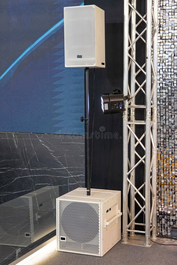 White Speaker Subwoofer stock photo. Image of front - 278076058
