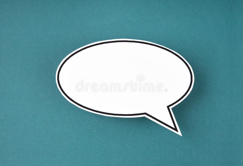 The White Speech Bubble Shaped Post it Note on Green Background with ...