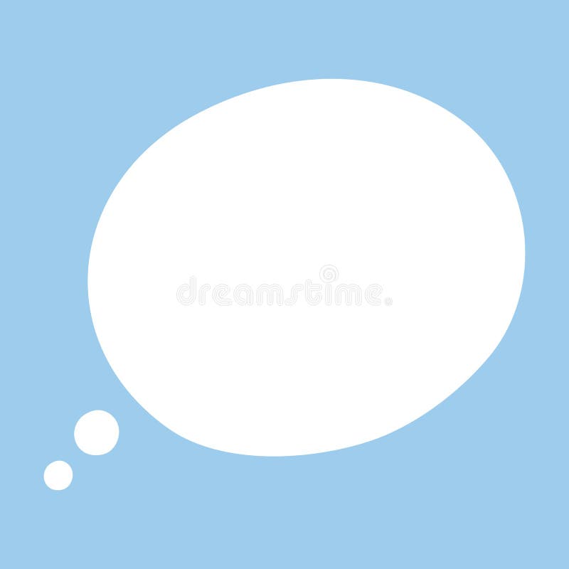 White Speech Bubble. Thinking Balloon Talks Bubbling Chat Comment Cloud ...