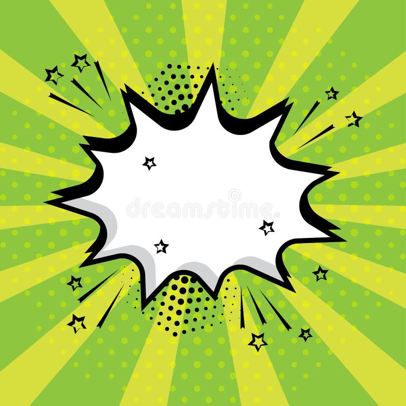 Pop Art Chat Bubble Green Stock Illustrations – 831 Pop Art Chat Bubble ...