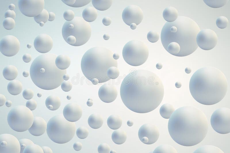 White Sphere on White Background. Sphere Mockup. 3d Illustration Stock ...