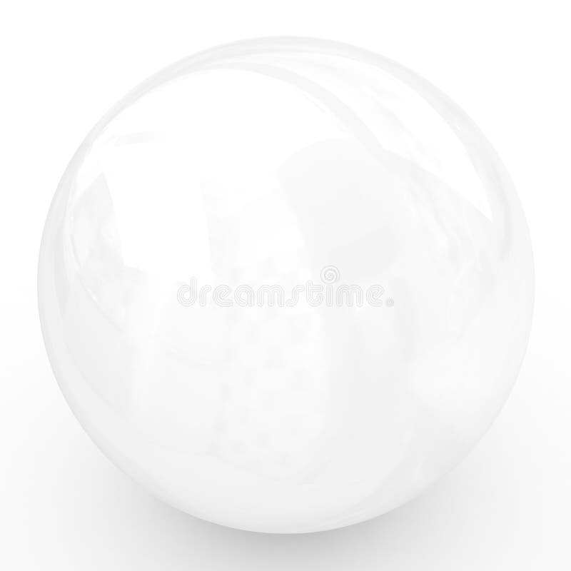 3d white sphere stock illustration. Illustration of light - 28142547