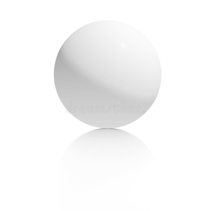 White sphere stock illustration. Illustration of glossy - 34761376