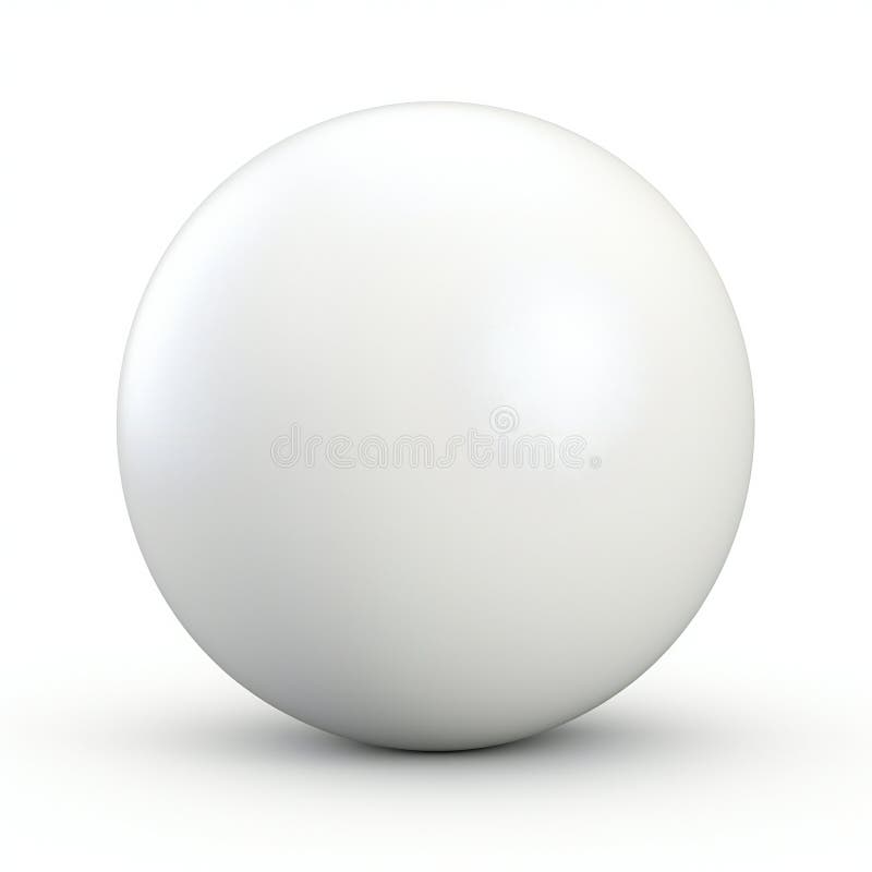 White Sphere Isolated on a White Background Stock Illustration ...