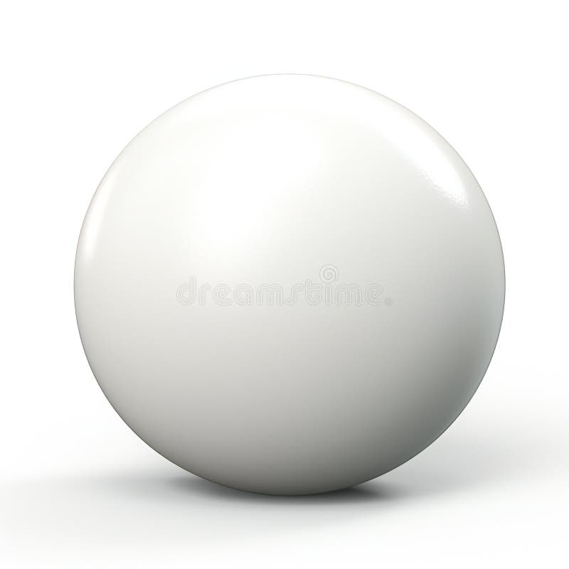 White Sphere Isolated on a White Background Stock Illustration ...