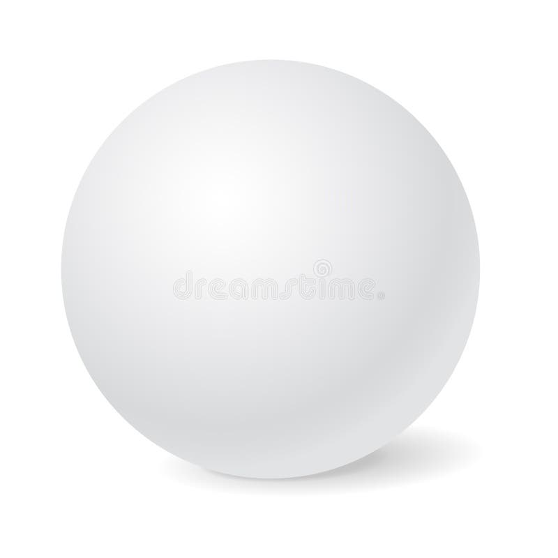 White Sphere Mockup. 3d Template Stock Vector - Illustration of blank ...