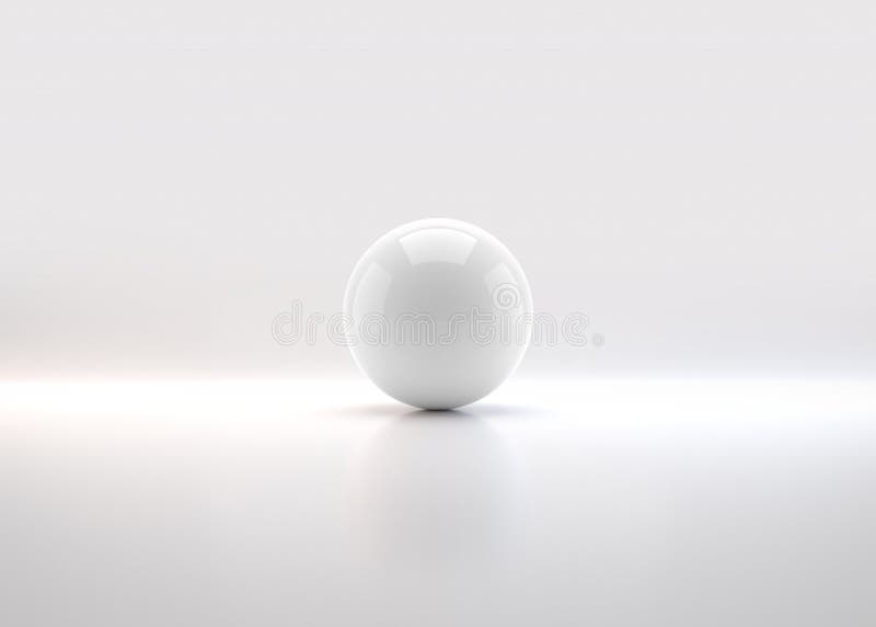 White Sphere with Shadow. Ball Stock Illustration - Illustration of ...
