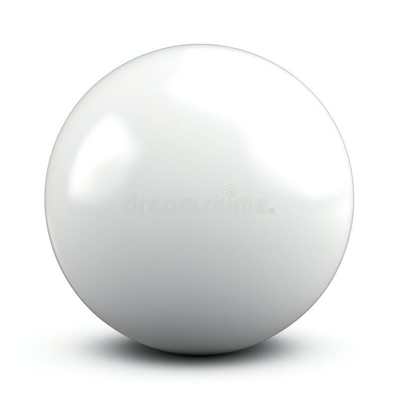 White Sphere Isolated on a White Background Stock Illustration ...