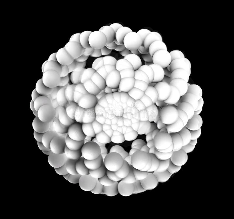 White Spheres Forming in Spiral Spherical Shape Generated by Roseflow ...