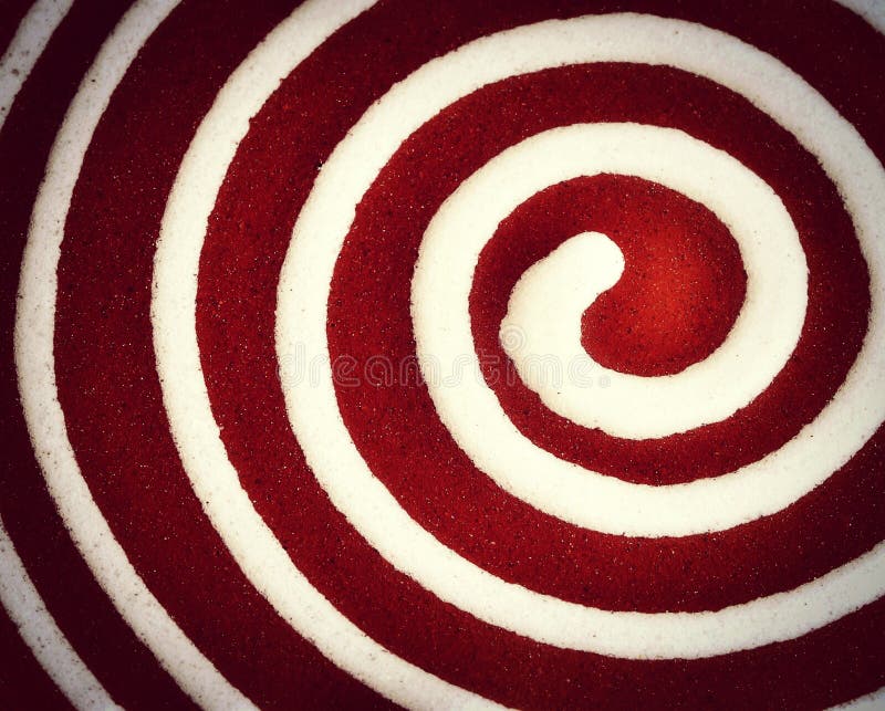 White Spiral on Brown Ceramics Stock Image - Image of isolated, element ...