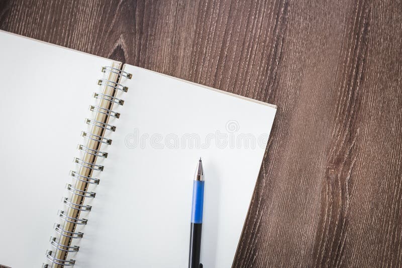 Spiral notebook with pen stock photo. Image of book - 121613966