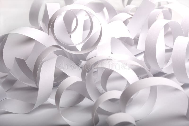 White Spiral Paper Abstract. Stock Image - Image of shapes, white: 7509851