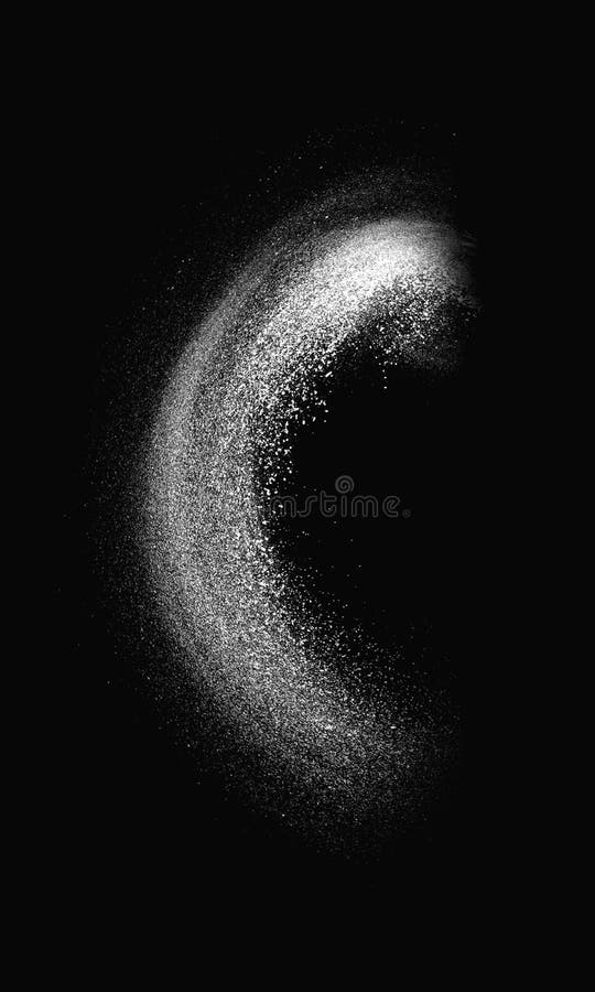 White Spiral Vertical Abstract Dust Overlay Texture Powder Splash ...