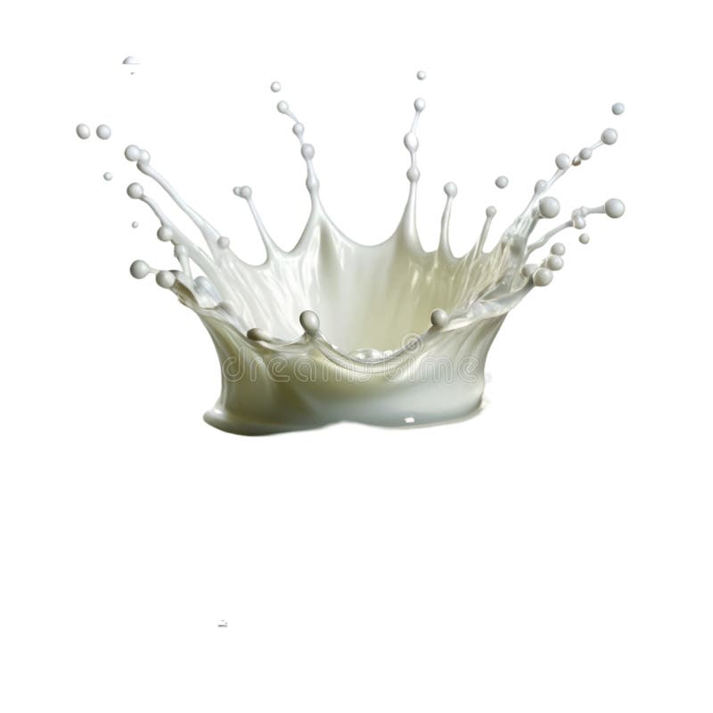 White Splash of Liquid on White Background Stock Illustration ...