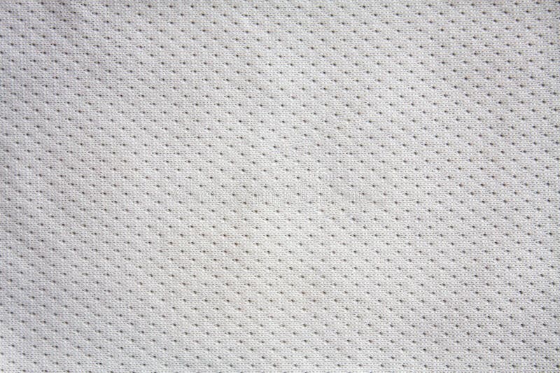 White Sports Clothing Fabric Jersey Stock Photo - Image of detail ...