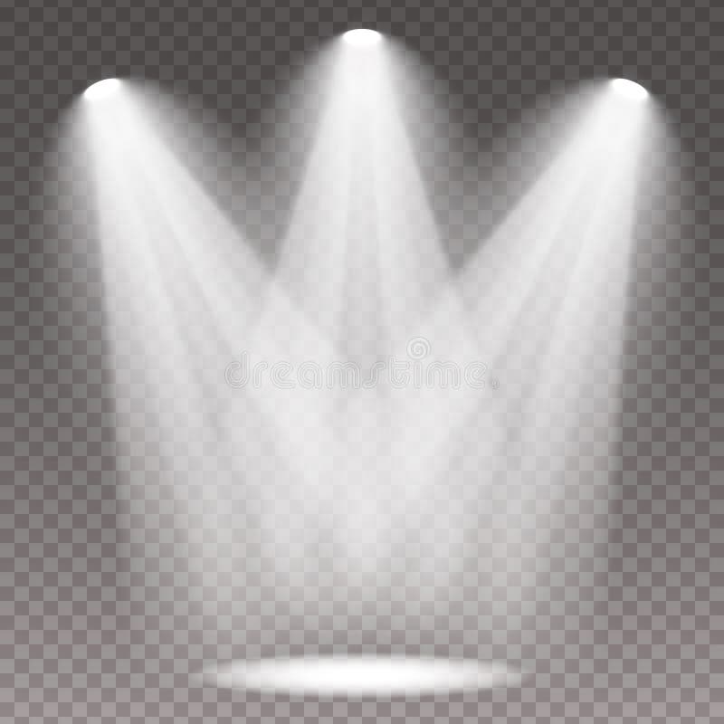 White spotlight shines stock vector. Illustration of abstract - 184200527