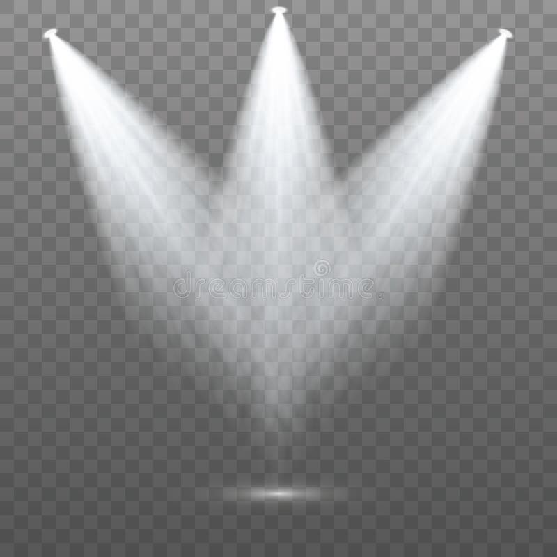 White spotlight shines stock vector. Illustration of backdrop - 184222782