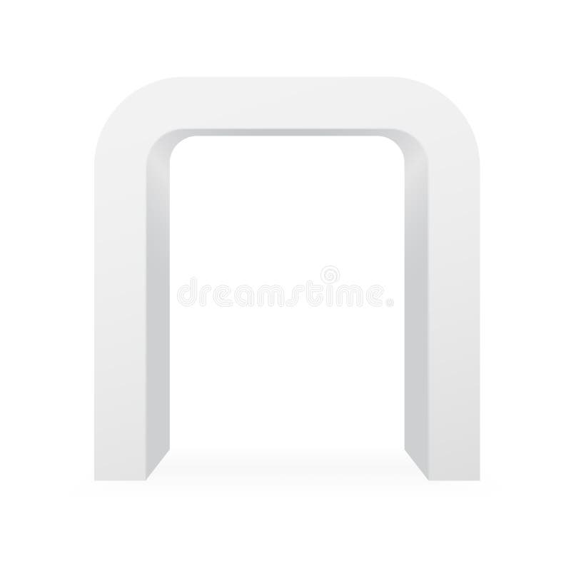White Square Arch for Sport Event or Interior and Web Design. Template ...