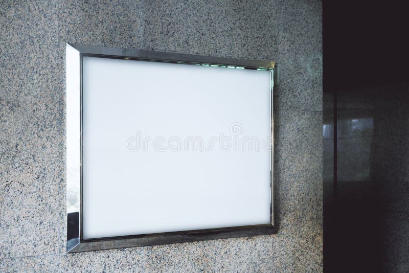 White square banner stock image. Image of banner, mockup - 137765401