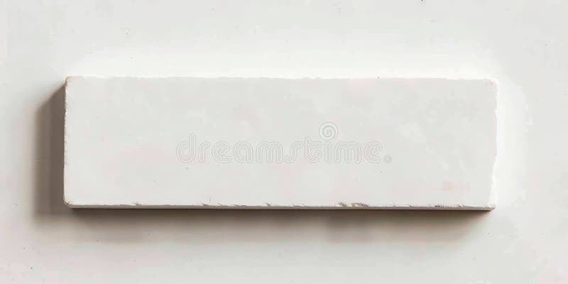 A White Square Block on a Table Stock Image - Image of property ...