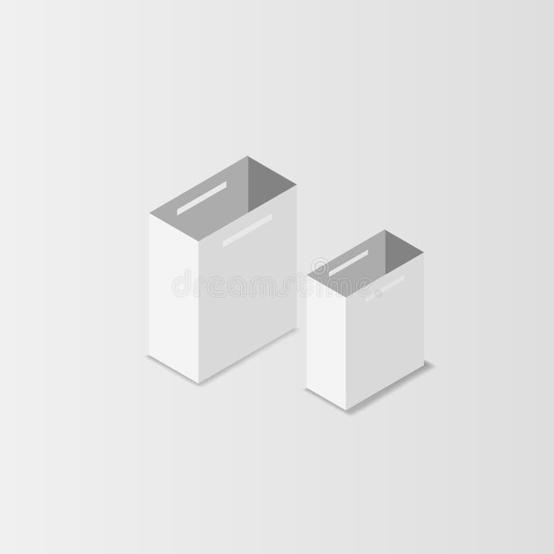 White Square Box. Cardboard Box, Container, Packaging Stock Vector ...