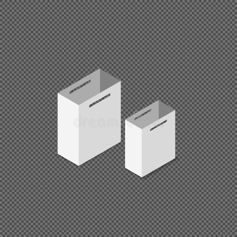 White Square Box. Cardboard Box, Container, Packaging Stock Vector ...