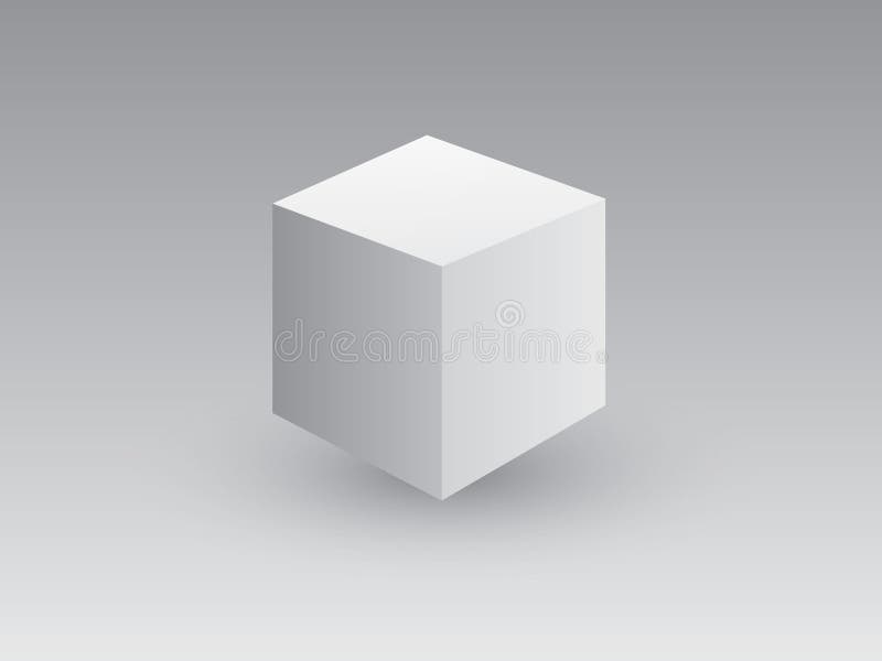 A White Empty Square Box on White Background for Business Stock Vector ...