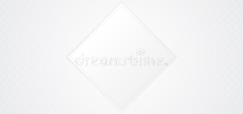 White Square Frame Overlap Layer Design Abstract Background Line ...