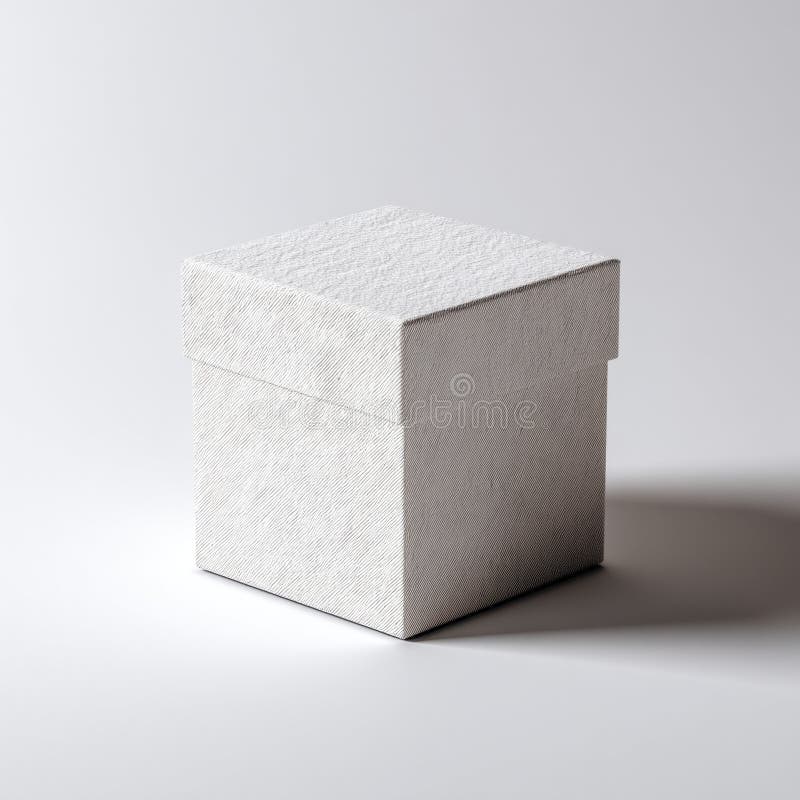 White Square Gift Box stock illustration. Illustration of graphic ...