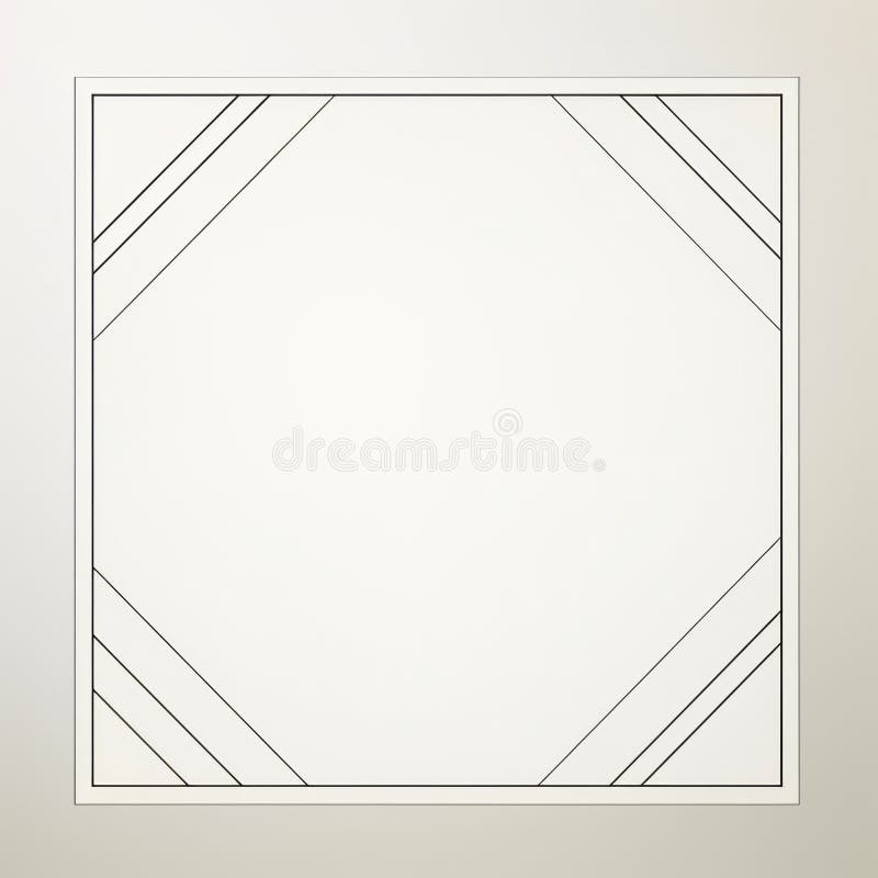 A White Square with Lines on it Stock Illustration - Illustration of ...