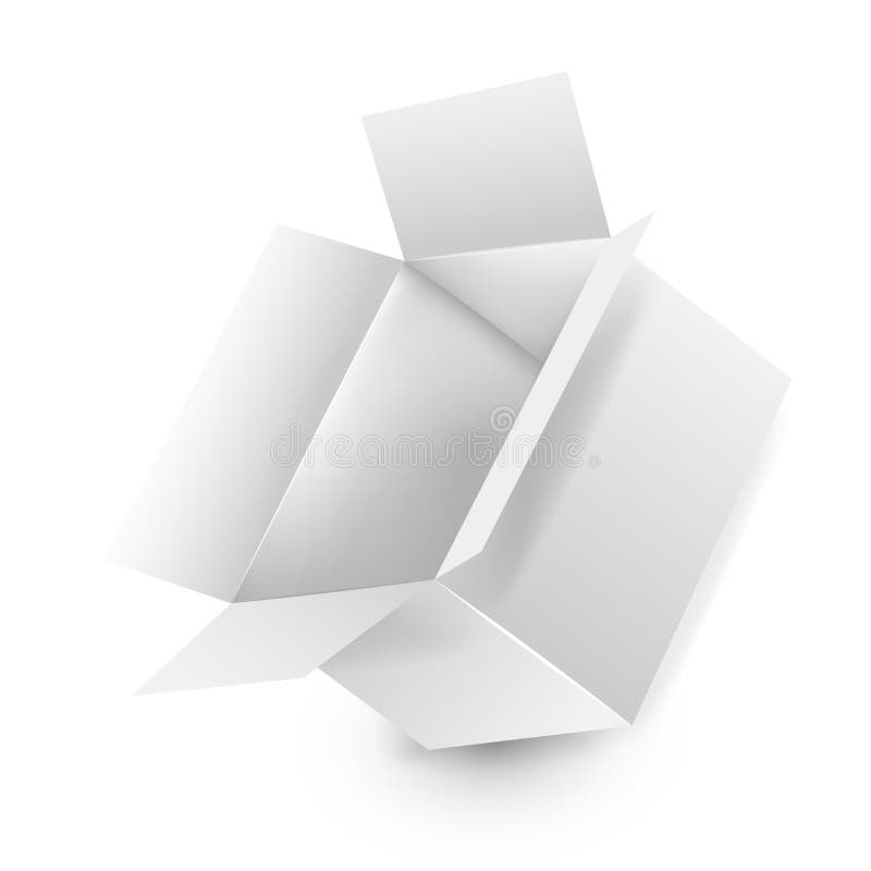 White square paper box. stock vector. Illustration of corporate - 118958954