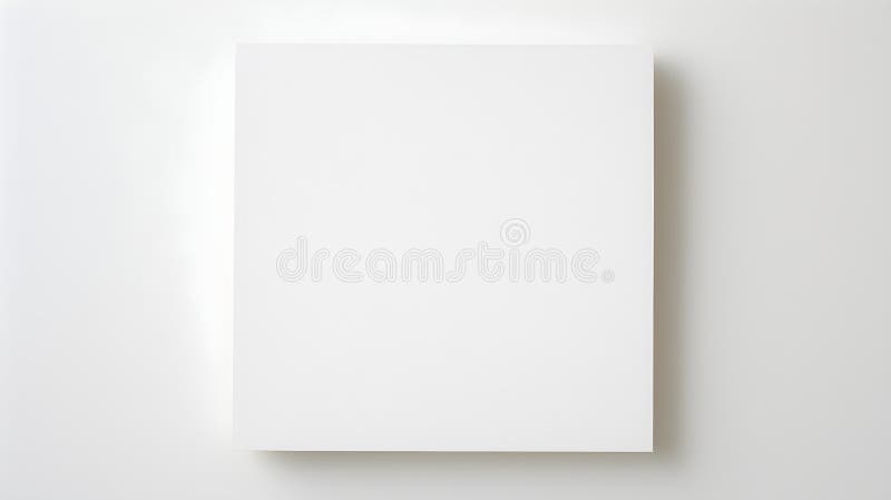 White Square Paper Note on a White Background. Brainstorming Template ...