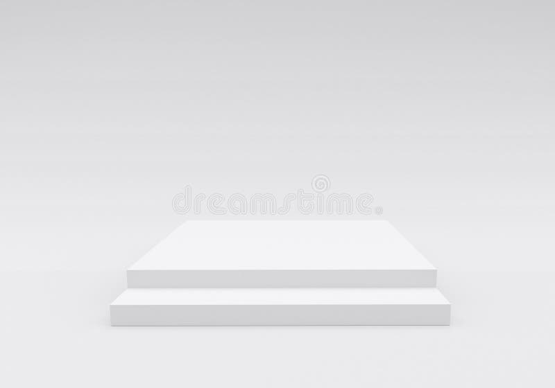 White Square Product Display Podium in Studio Room, for Display ...