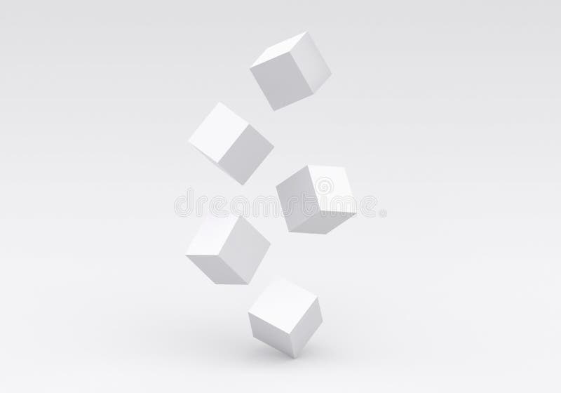 White Square Product Display Podium in Studio Room, for Display ...
