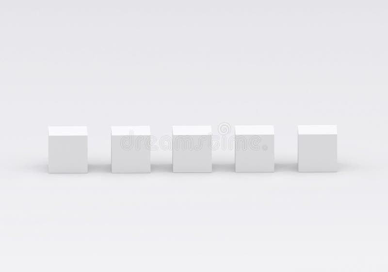 White Square Product Display Podium in Studio Room, for Display ...