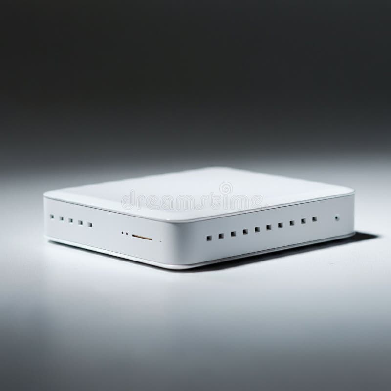 A White, Square-shaped Electronic Device with Rounded Corners, Possibly ...