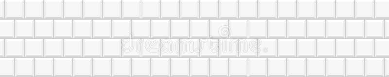 White Square Tile Seamless Pattern. Ceramic or Stone Brick Background ...